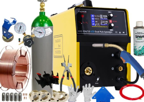 Magnum MIG 224/15 LCD Dual Puls Synergia zestaw #1 > Magnum